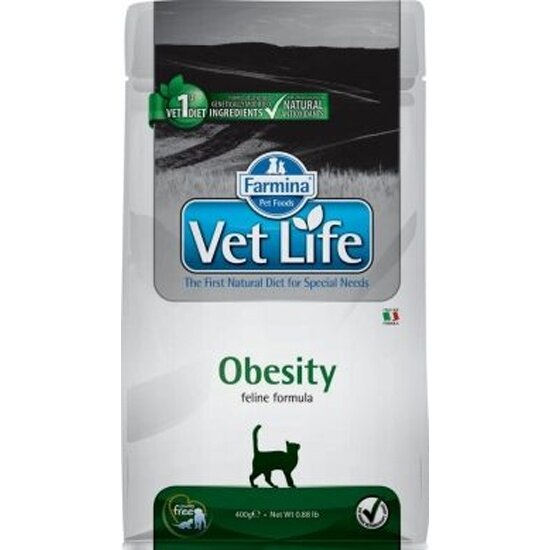 Корм сухой Farmina Vet Life Obesity, для кошек, 400 г