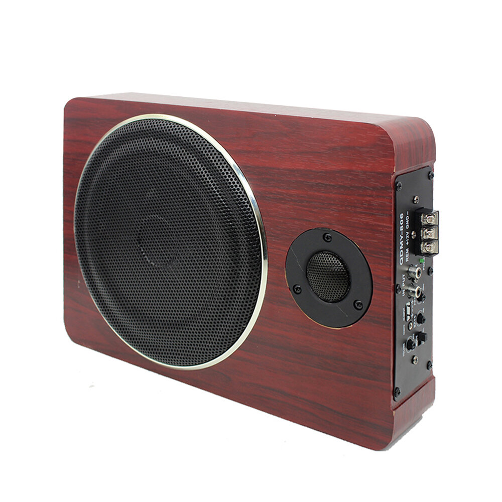 Сабвуфер 600W: Ультратонкий Корпус 68 мм Для Мощного Баса Под Сиденьем Автомобильный Аудио Сабвуфер - 8-Дюймовый Динамик Из Персикового Дерева Для Пикапов И Автодомов