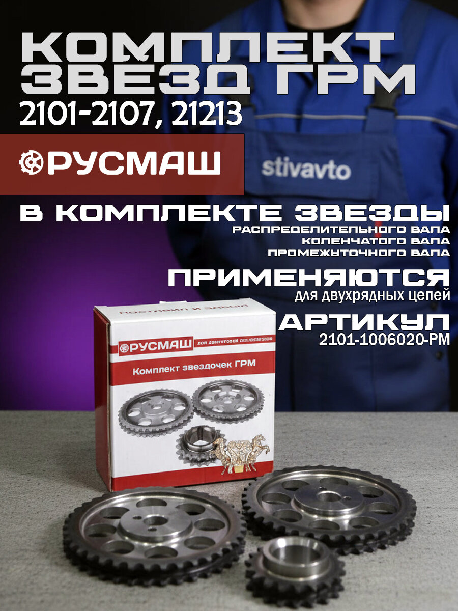 Комплект звездочек ГРМ 2101-2107