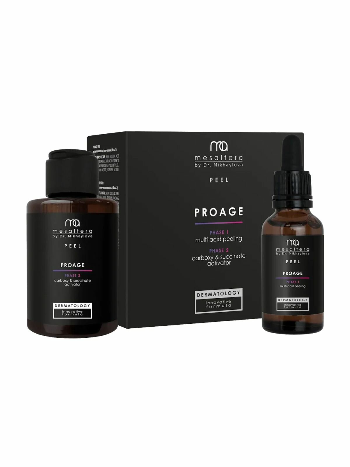 Mesaltera by Dr. Mikhaylova PROAGE PEEL - Комплексный омолаживающий двухфазный пилинг pH 2.0, 120 мл