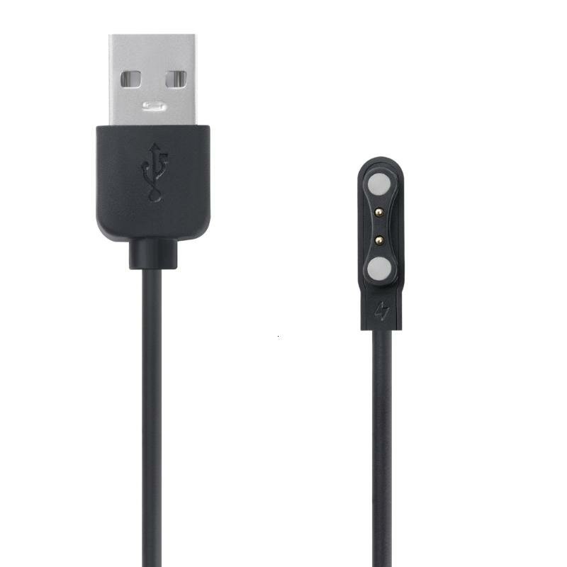 USB-кабель для зарядки с магнитным разъёмом 2 pin, Черный