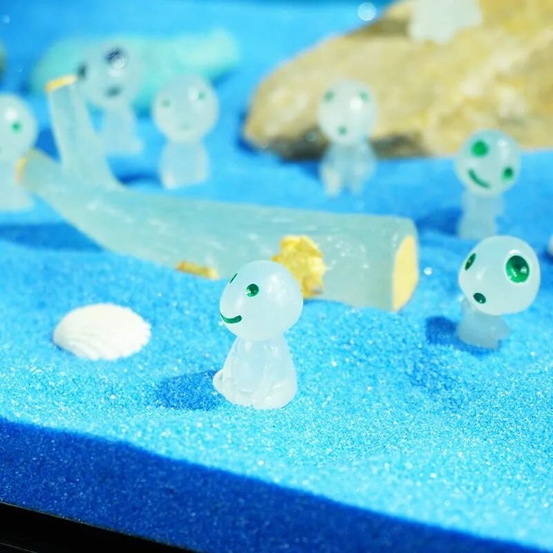 Свечащие фигурки лесных эльфов (10 эльфов + 1 ветка) светящиеся мини-декор для цветочных горшков и сада