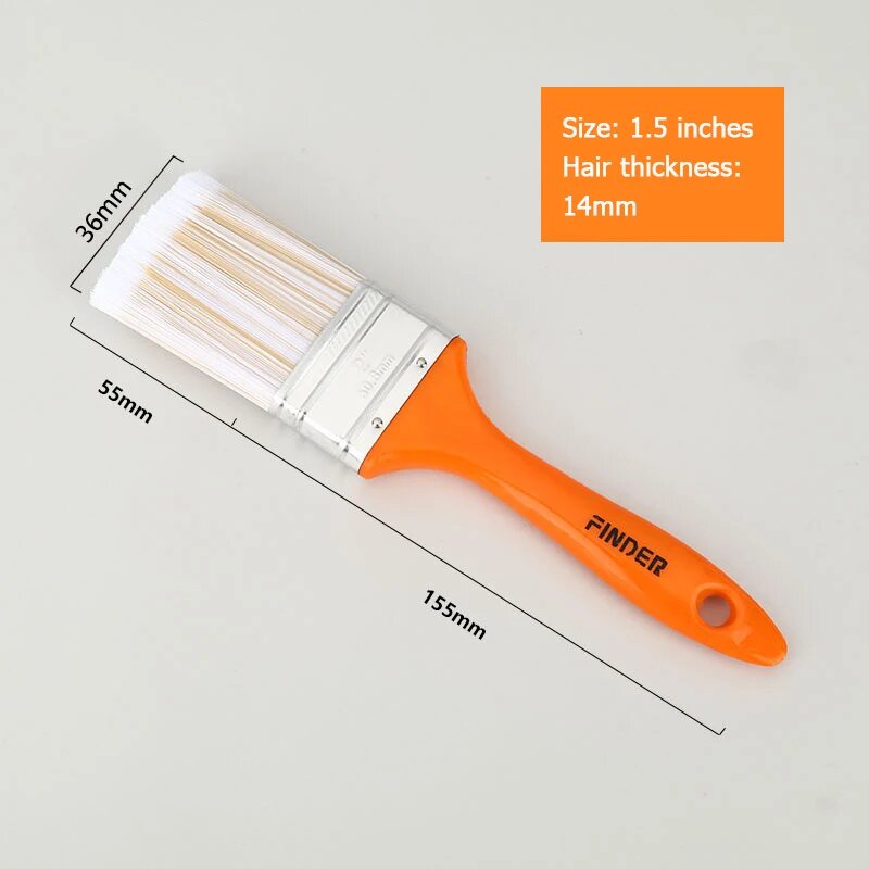 Универсальный Набор Кистей Для Рисования С Пластиковой Ручкой — Украшение Дома И Покраска Стен/мебели Мягкие Щетки Для Волос .