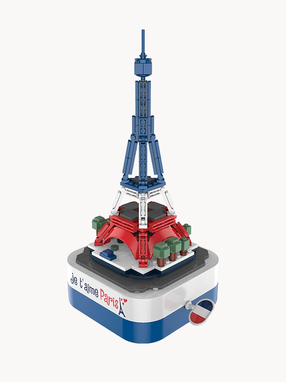Конструктор JAKI Музыкальная шкатулка Эйфелева башня JK1205, 316 дет.