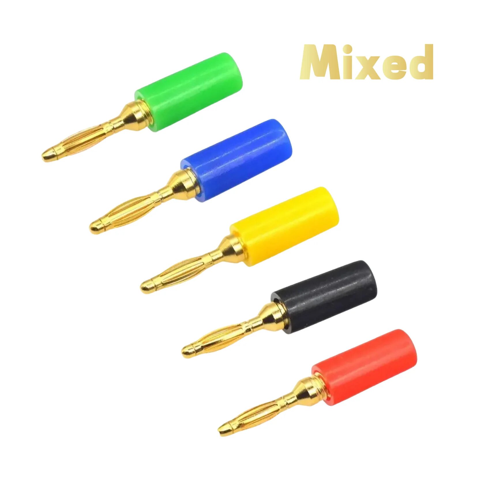 Экспериментальный тестовый провод 2 мм, 5 шт. 100pcs, Mixed