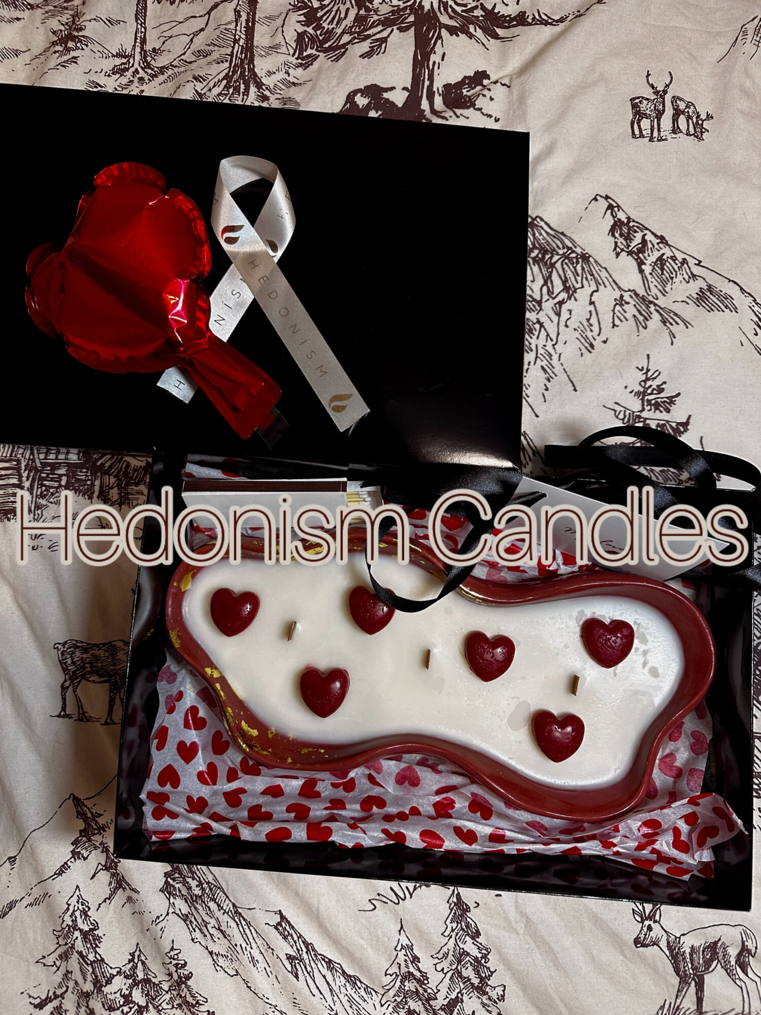 Ароматическая свеча HEDONISM CANDLES , в гипсовой форме, аромат "Игристый грейпфрут"