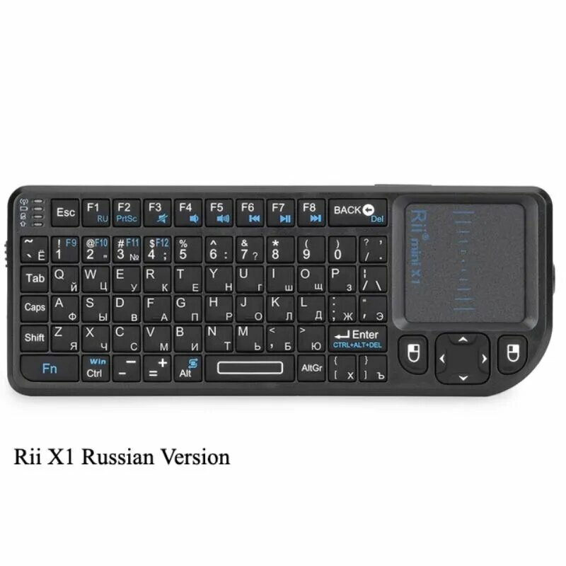 Rii Клавиатура , черный матовый