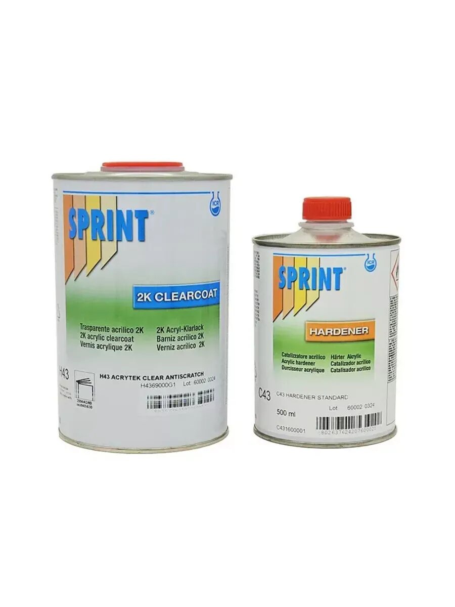 Лак акриловый H43 2К ANTISCRATCH 1л+ отвердитель C43 0.5л