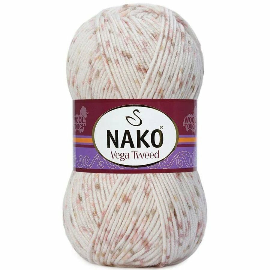 Пряжа Nako VEGA TWEED 32179 св. пудра (5 мотков)