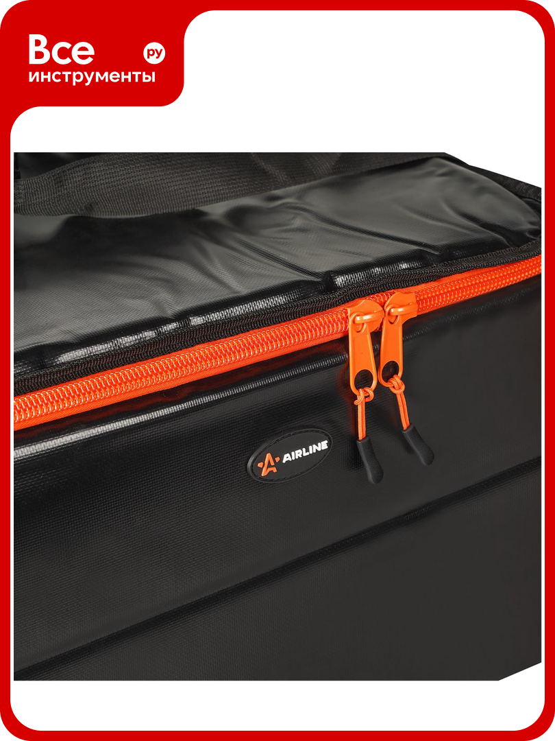 Сумка-холодильник Airline BIG SIZE, 55 л, 43х43х30 см, горизонтальная, черная ADCB023