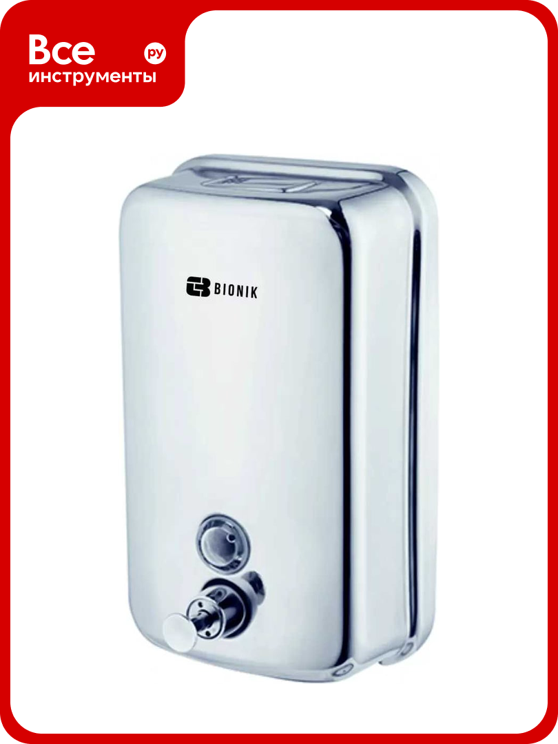 Дозатор для мыла настенный BIONIK металл, 1л ВК1091