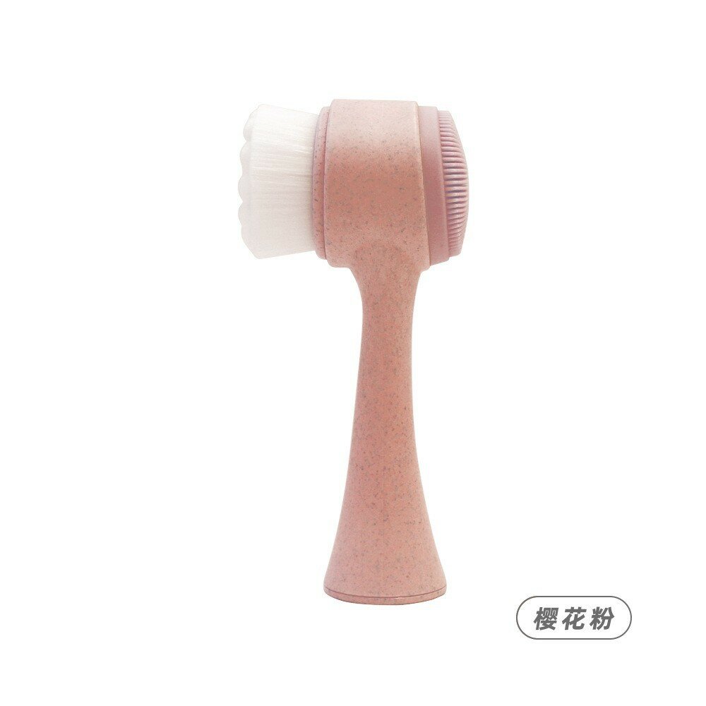 Силиконовая щетка для умывания лица с мягкими щетинками, двусторонняя очищающая щетка, ручная щетка для очищения лица, удалитель черных точек, волшебная очищающая щетка