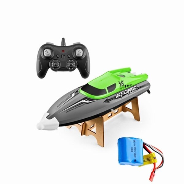 Скоростной катер с дистанционным управлением, скорость 30 км/ч, радиоуправляемая игрушечная лодка, сброс при опрокидывании, напоминание о низком уровне заряда батареи, защита от датчика воды, гоночные лодки 2.4G