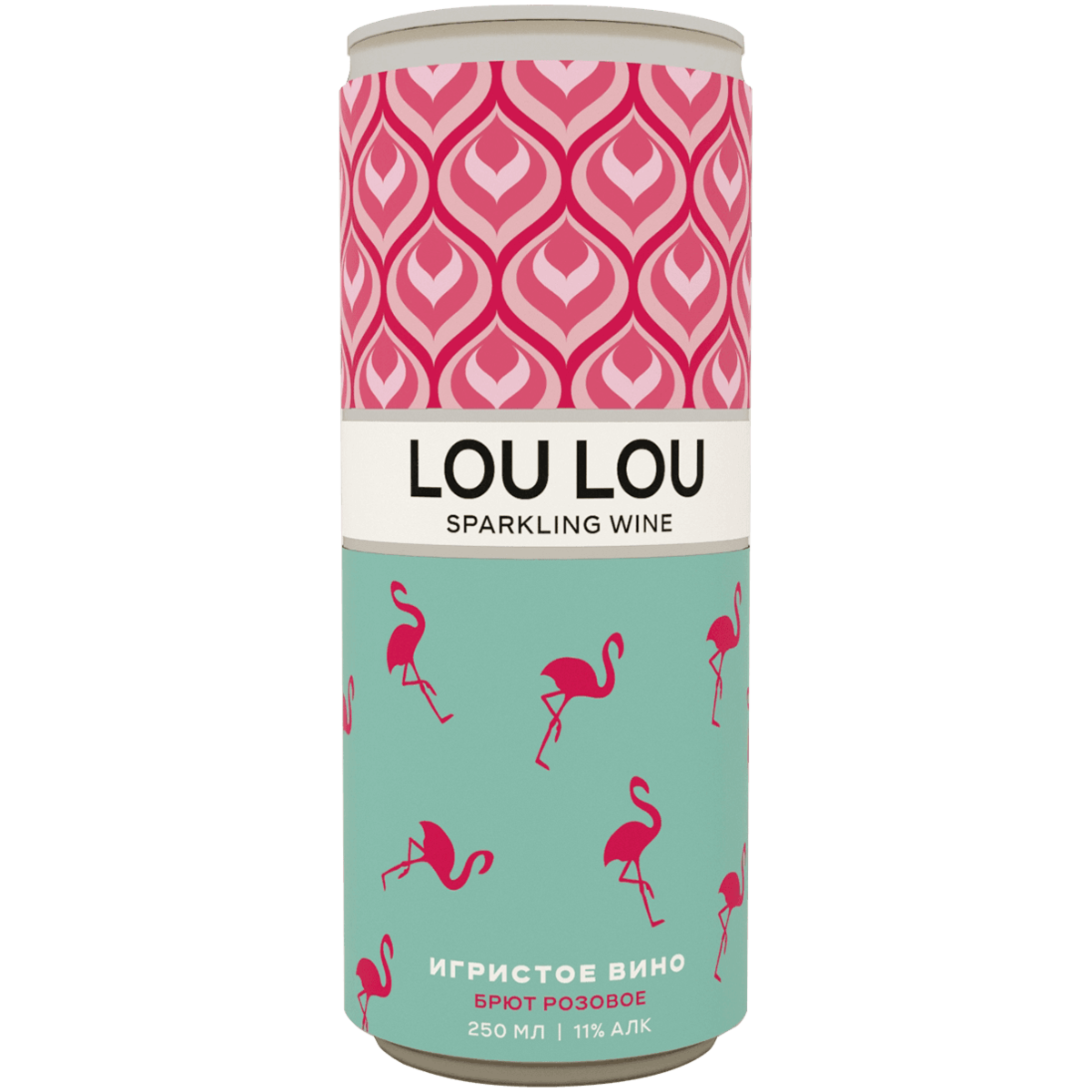 Вино игристое Lou Lou розовое брют 0,25 л