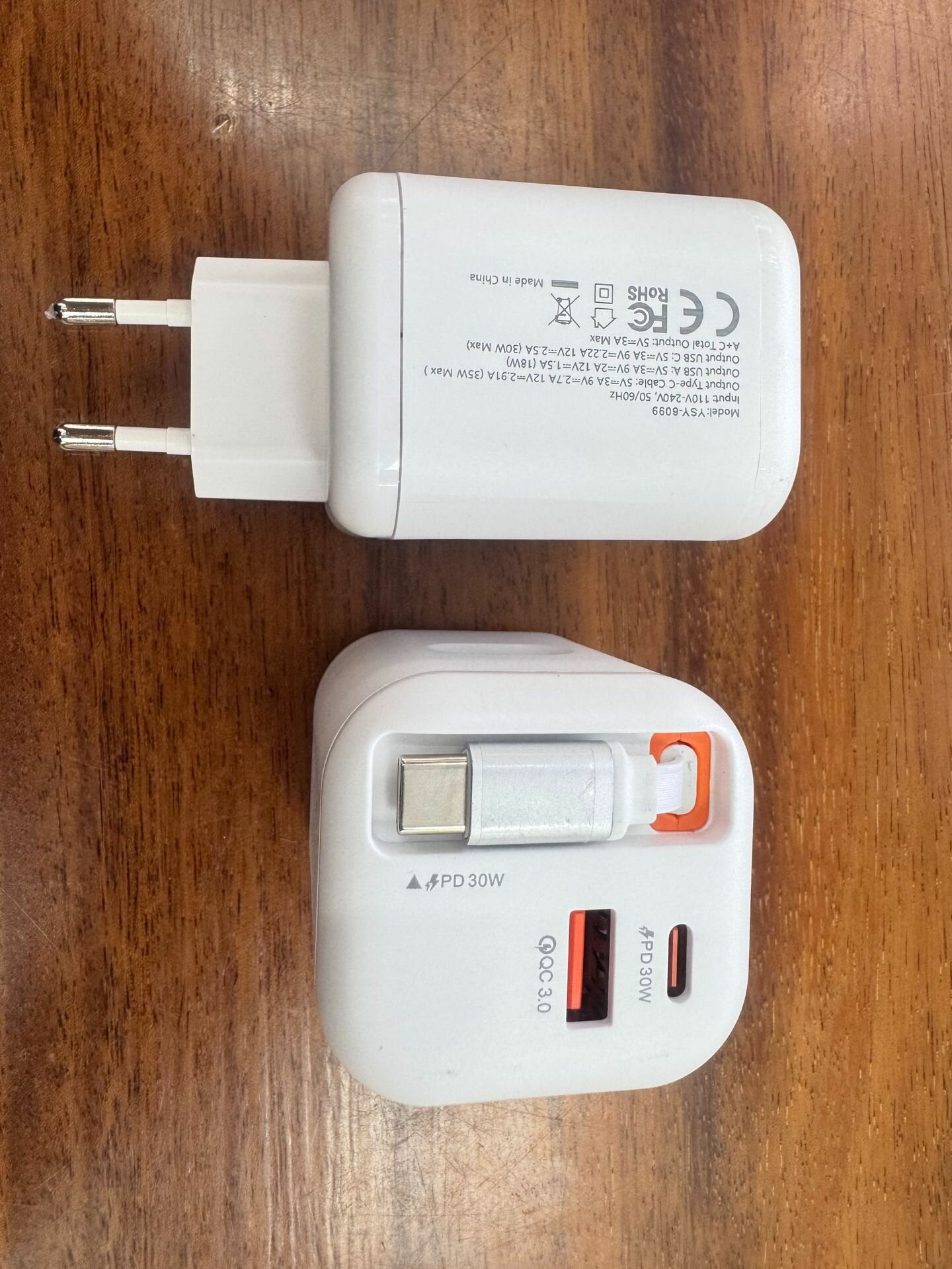 Новый 65W зарядное устройство для телефона с выдвижным кабелем A+C, адаптер для зарядки, оптовая продажа, UK Plug, US Plug, EU Plug