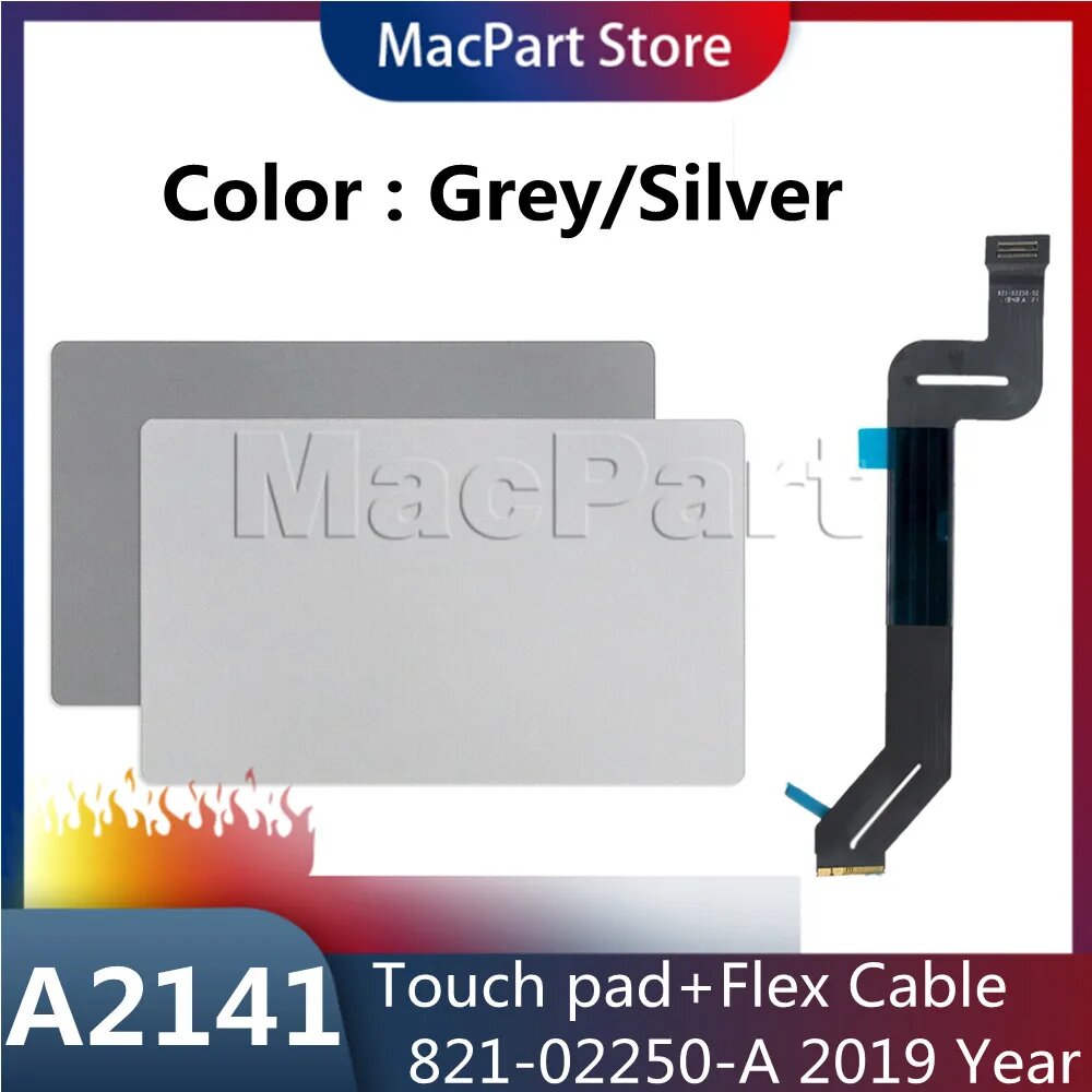 Запчасть трекпад MacBook Pro 2019 Space Grey Silver A2141 Grey touchpad