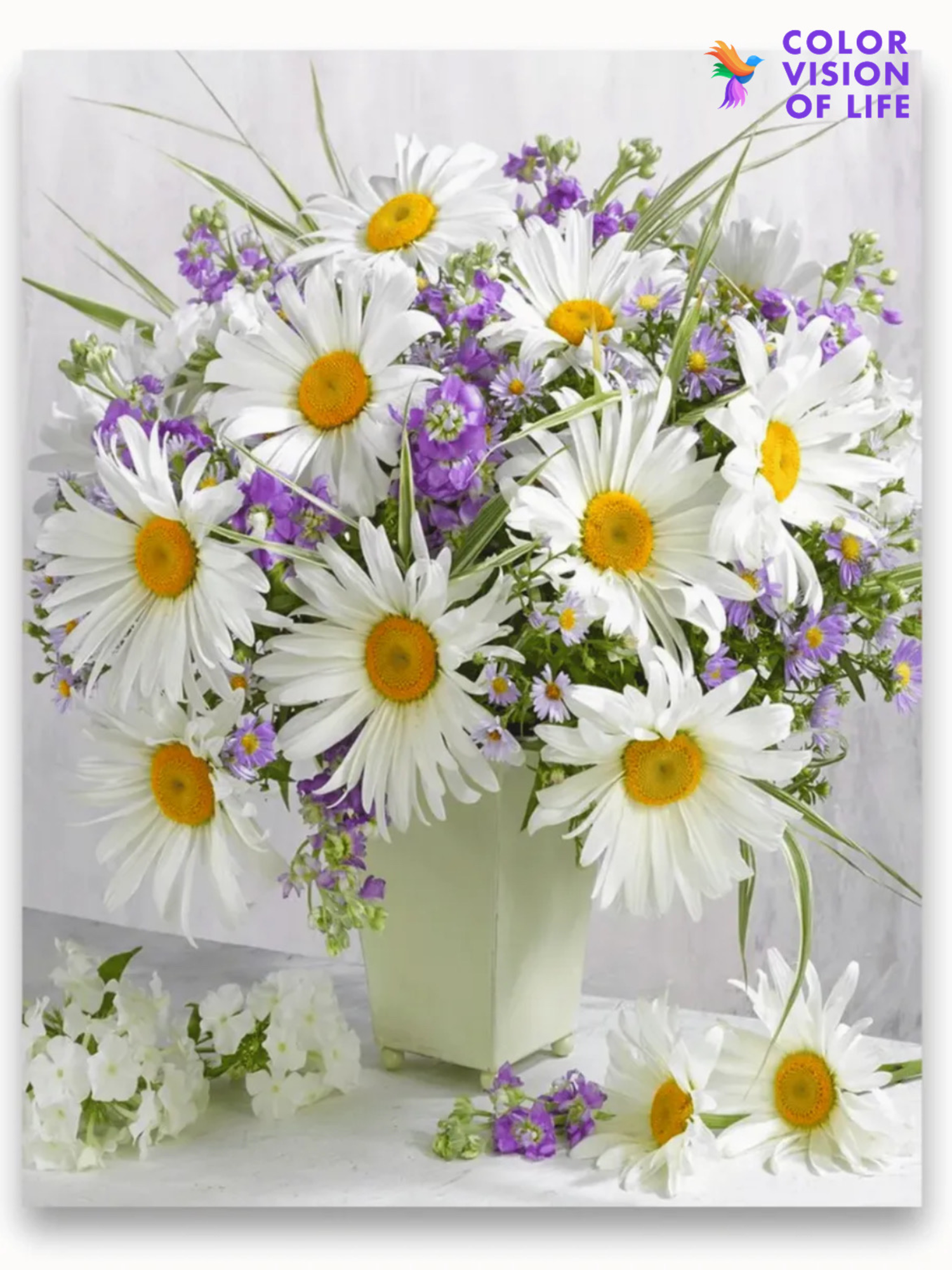 Алмазная мозаика на подрамнике 40х50/Цветы