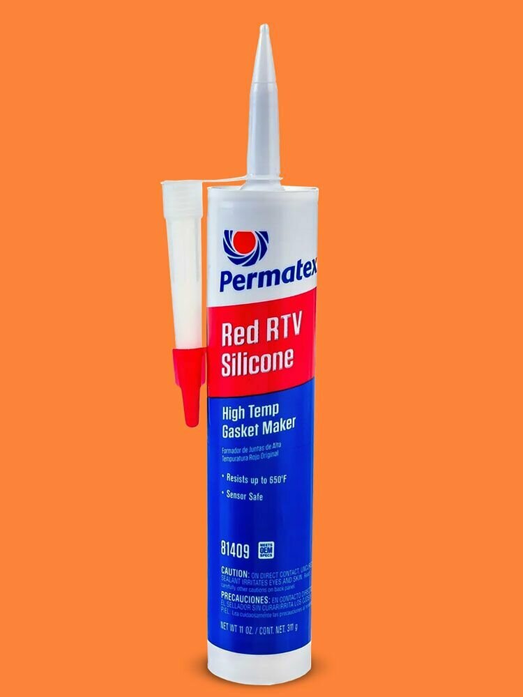 Герметик проф. RTV Силикон Термостойкий (красный) 311г