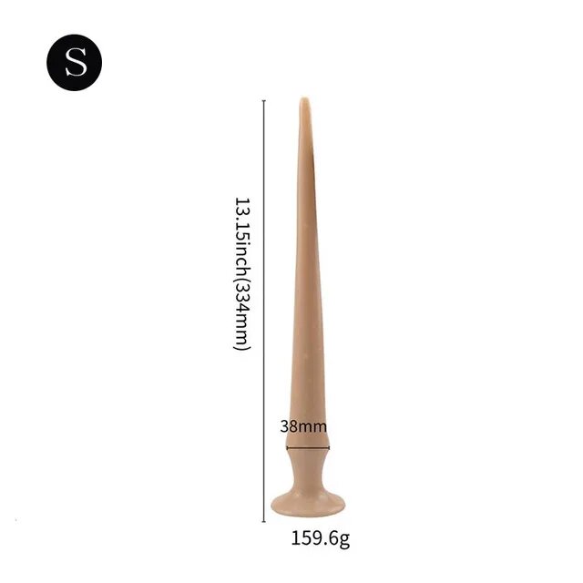 Силиконовая очень длинная Анальная пробка, огромный фаллоимитатор на присоске, расширитель D-S