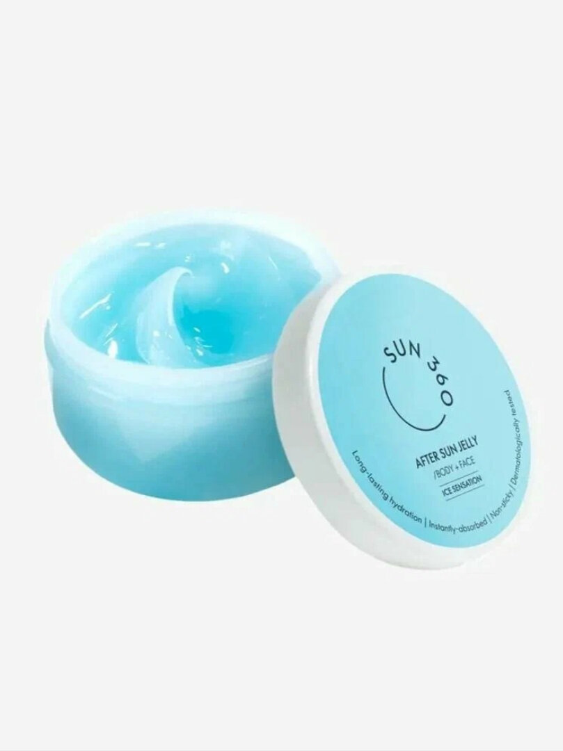 Охлаждающее желе для лица и тела после загара Sun 360, 150мл, 35759