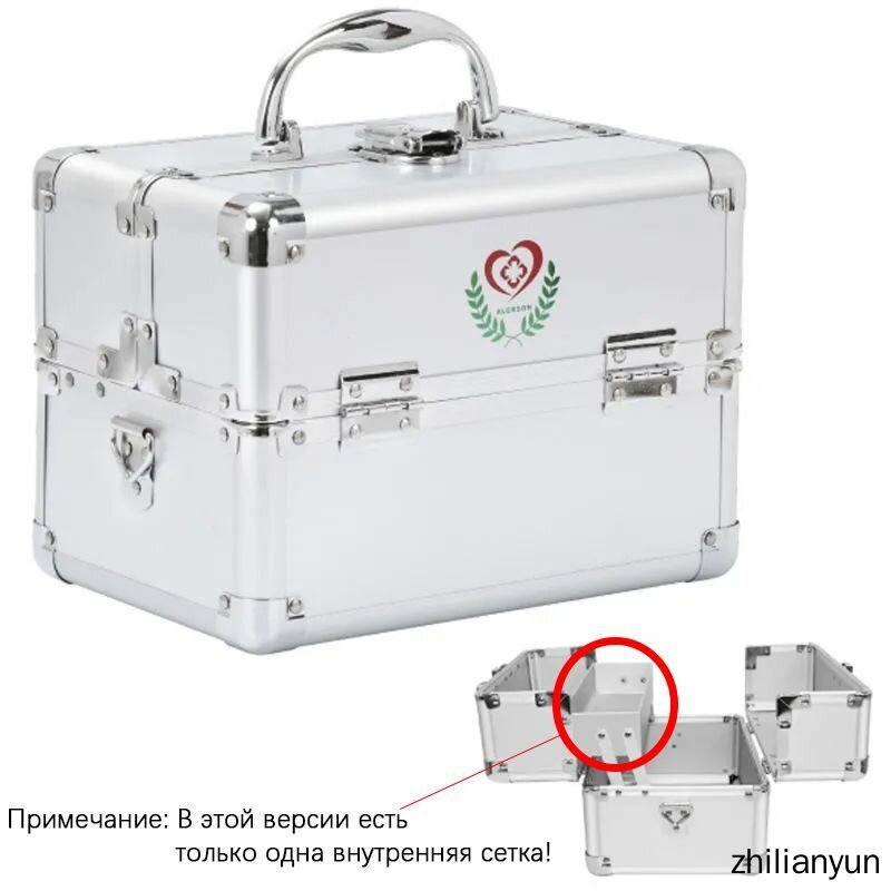 Аптечка домашняя большая контейнер органайзер для хранения лекарств и медикаментов дома пластиковый с крышкой