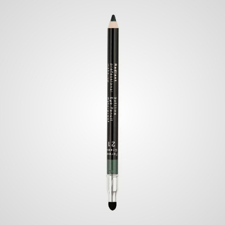 Карандаш для глаз водостойкий тон 21 Зеленый RADIANT MAKE-UP SOFT LINE WATERPROOF EYE PENCIL No 21 - FOREST GREEN Карандаш 1,2 гр