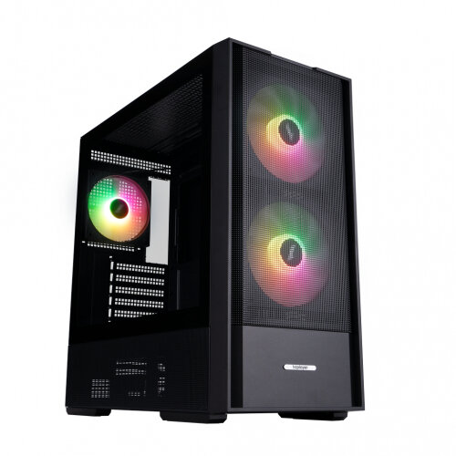 Корпус 1STPLAYER AU7 ARGB, черный (AU7-BK-2FA7-14-2FA7R-1FA7)