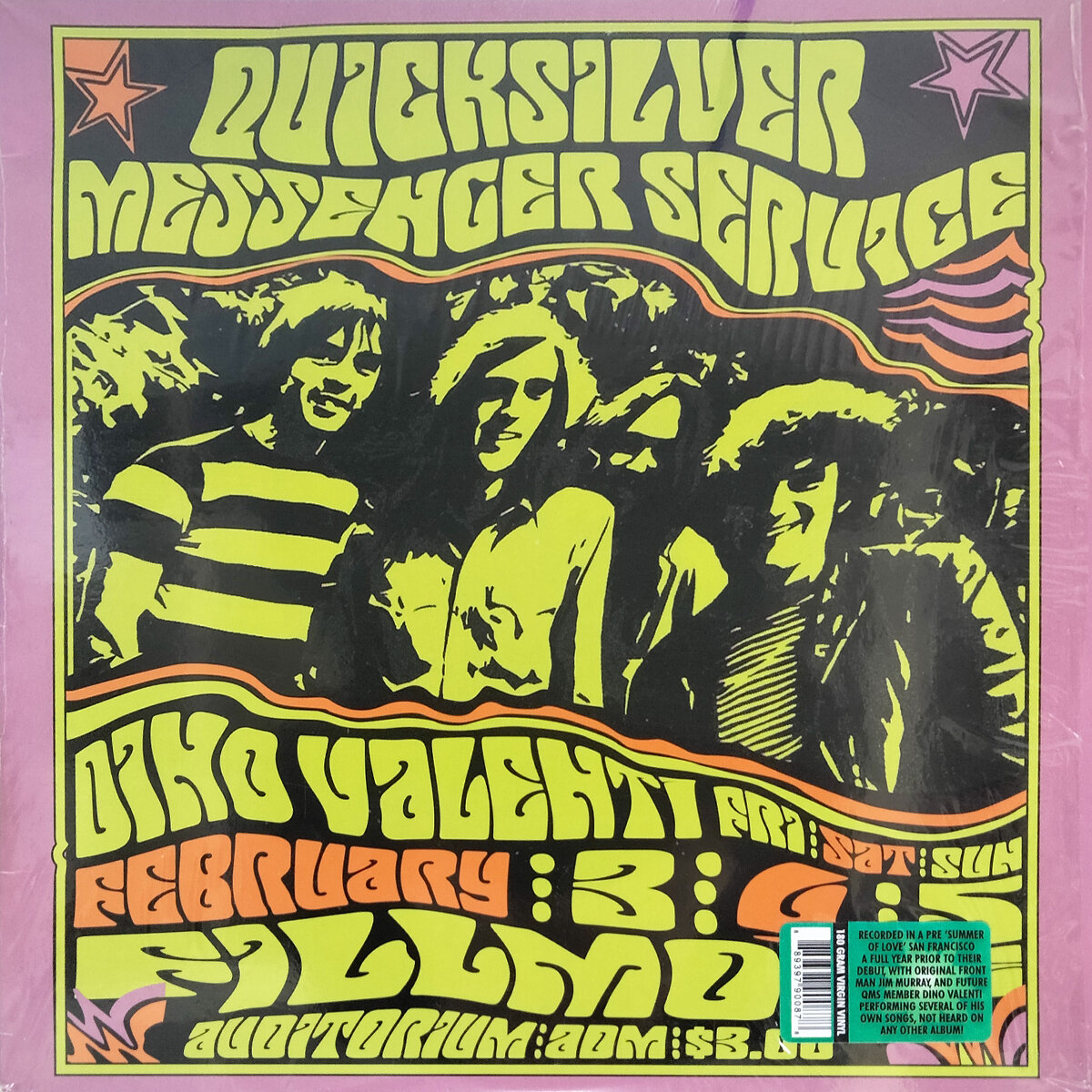 Виниловая пластинка Quicksilver Messenger Service — Fillmore Auditorium Feb 4th, 1967 With Dino Valenti (2LP)