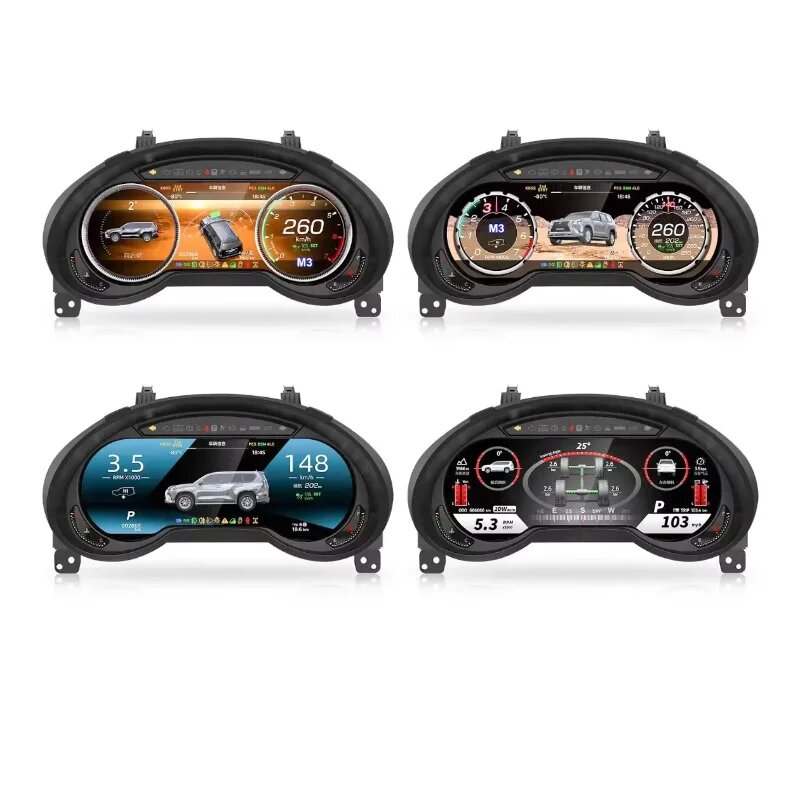 12,3-дюймовый ЖК-цифровой приборной панели для Lexus GX400 GX460 2010 2011 2012 2013-2021, автомобильная приборная панель, виртуальный кабин, спидометр GX460 2010-2021