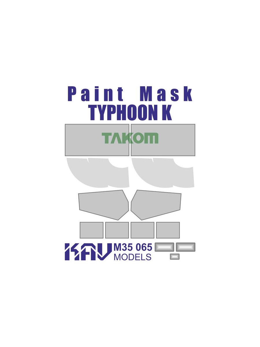 Окрасочная маска на Тайфун-К (Takom) 1:35 KAV M35 065