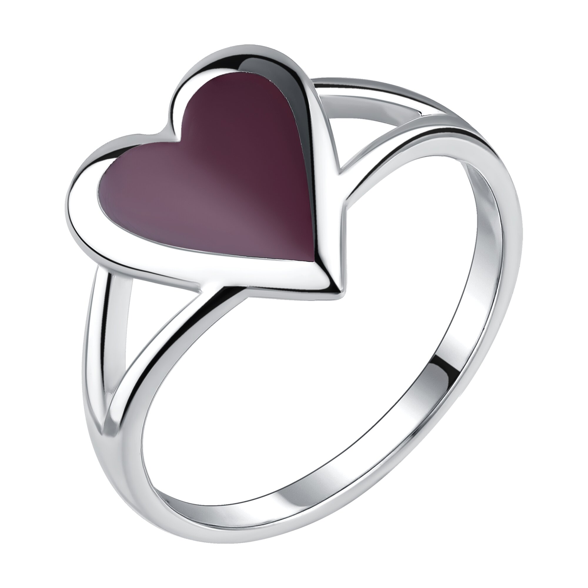 Кольцо, серебро, 925 проба, родирование, эмаль