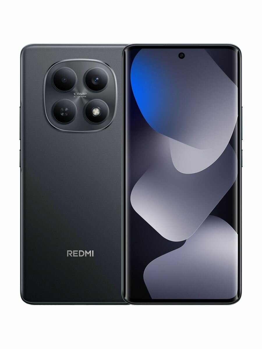 Смартфон Redmi Note 15 8/128Gb, черный / Black / Ростест / AMOLED