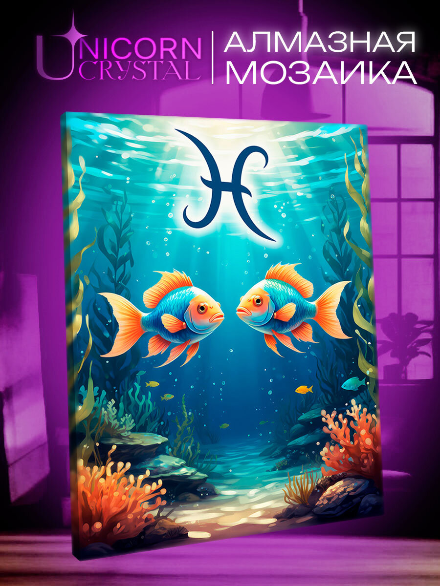 Алмазная мозаика Рыбы