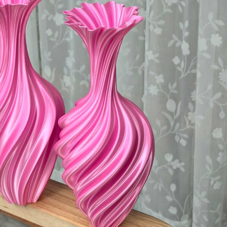 Современная скандинавская 3D-печатная пластиковая ваза