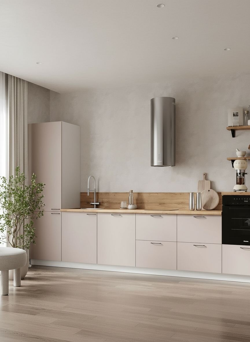 ARNIKA Кухонный гарнитур со столешницей "Дакия" 3,6м, цвет магнолия (бежевый), фасад пленка ПВХ