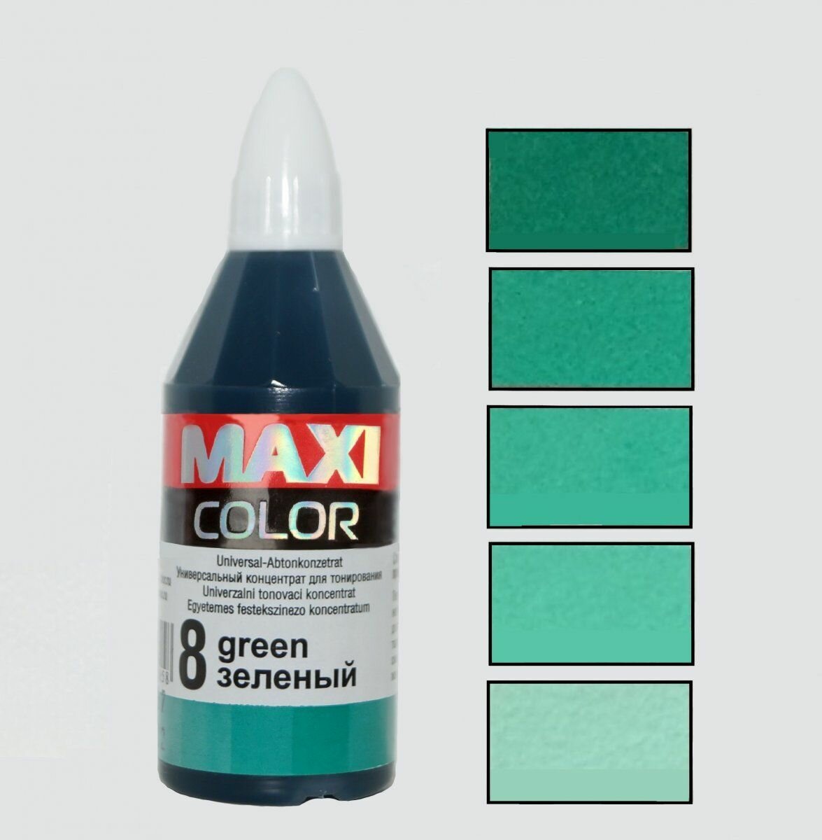 Колер Maxi-color, Универсальный концентрат для тонирования №8 Green (зеленый) 40 мл