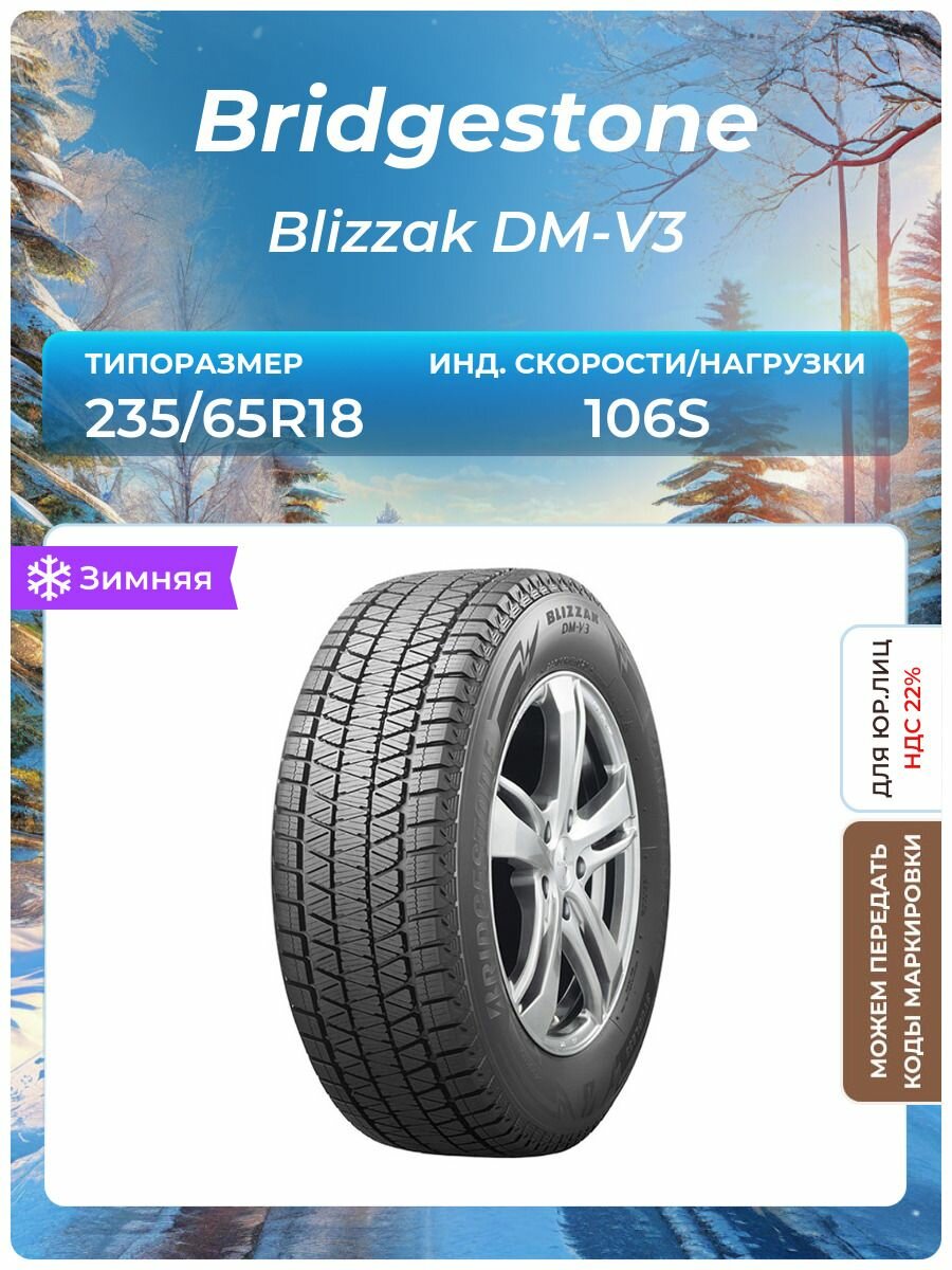 Шина Bridgestone Blizzak DM-V3