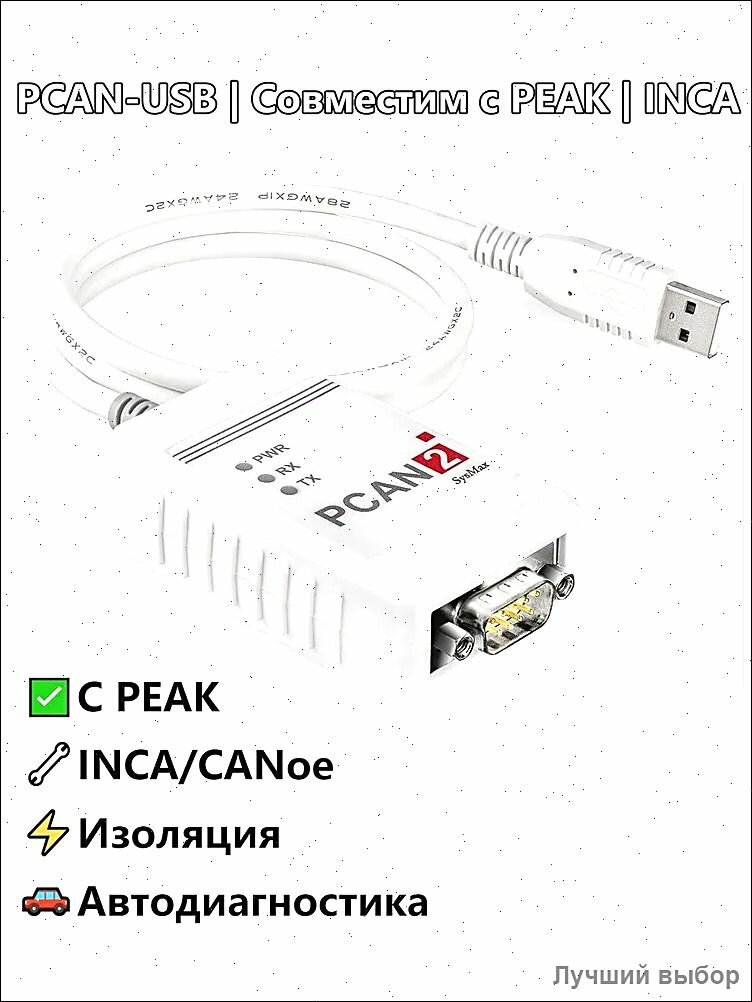 PCAN USB для CAN адаптер совместимый с PEAKIPEH-002022 / 002021 поддерживает INCA