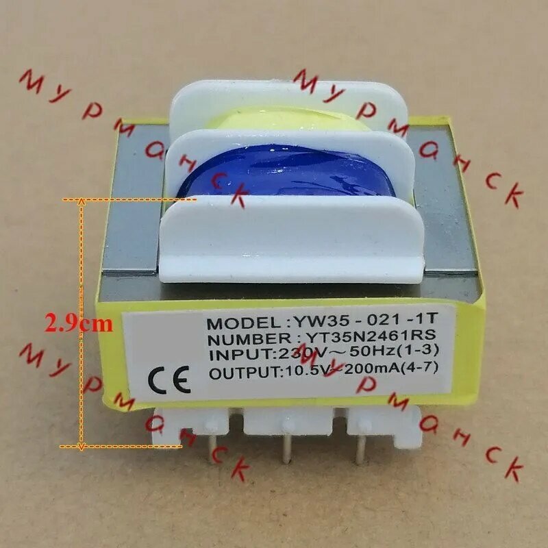 Трансформатор питания 10.5V200mA YW35-021-1T Нагреватель воды для стерилизатора 7 Pin