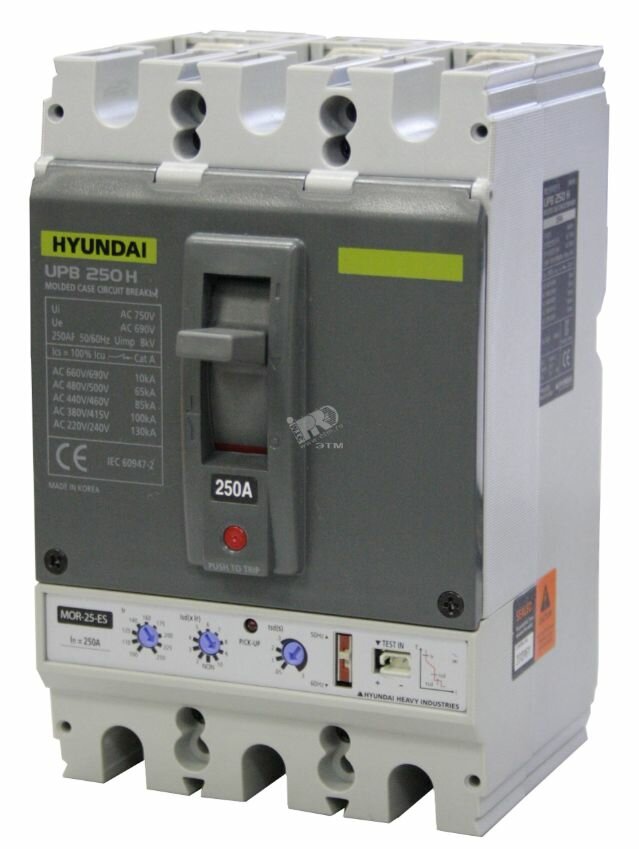 UPB250S Автоматический выключатель 100-250А ток к. з. 85kA