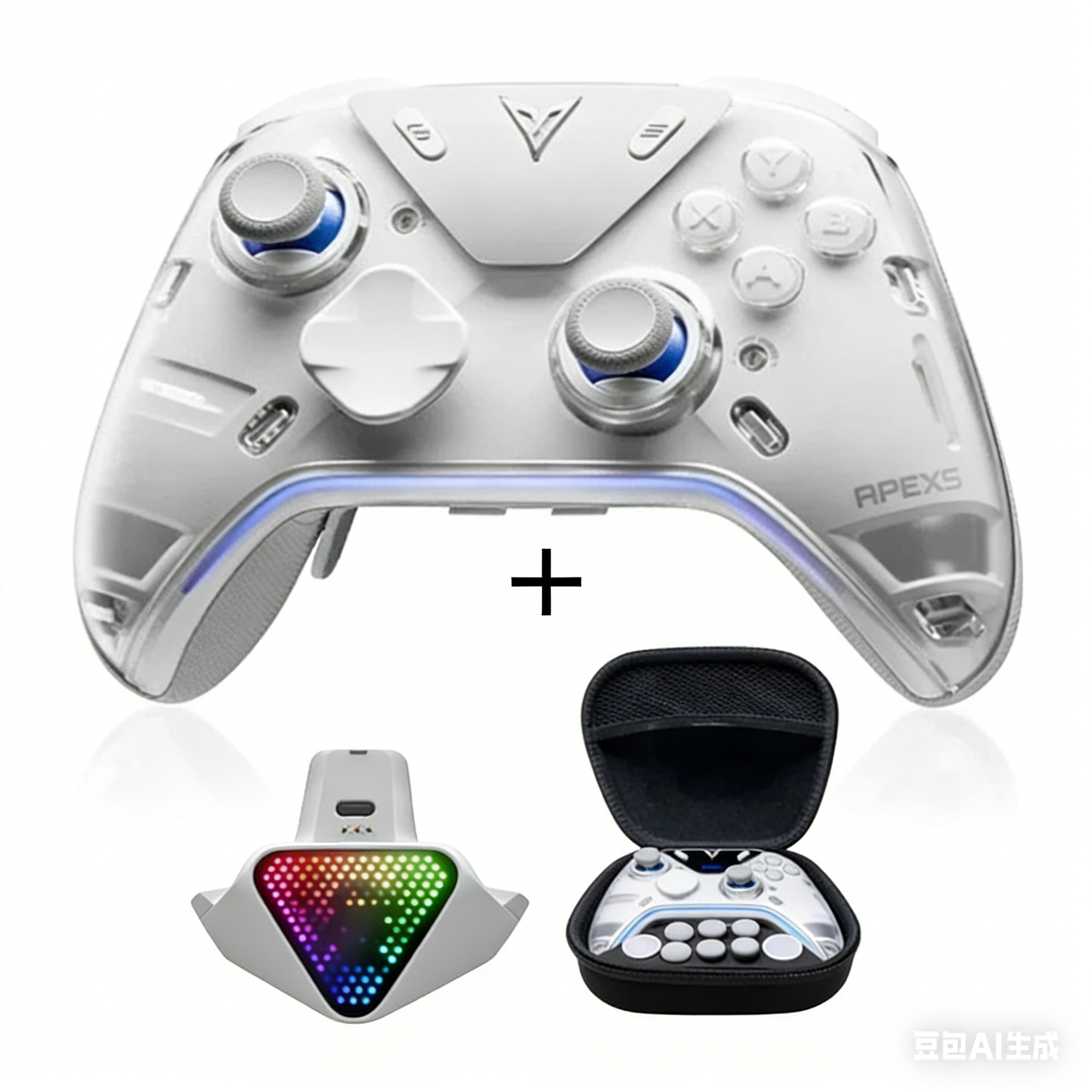 Flydigi APEX5+Комплект футляра для геймпада с стойкой зарядки RGB
