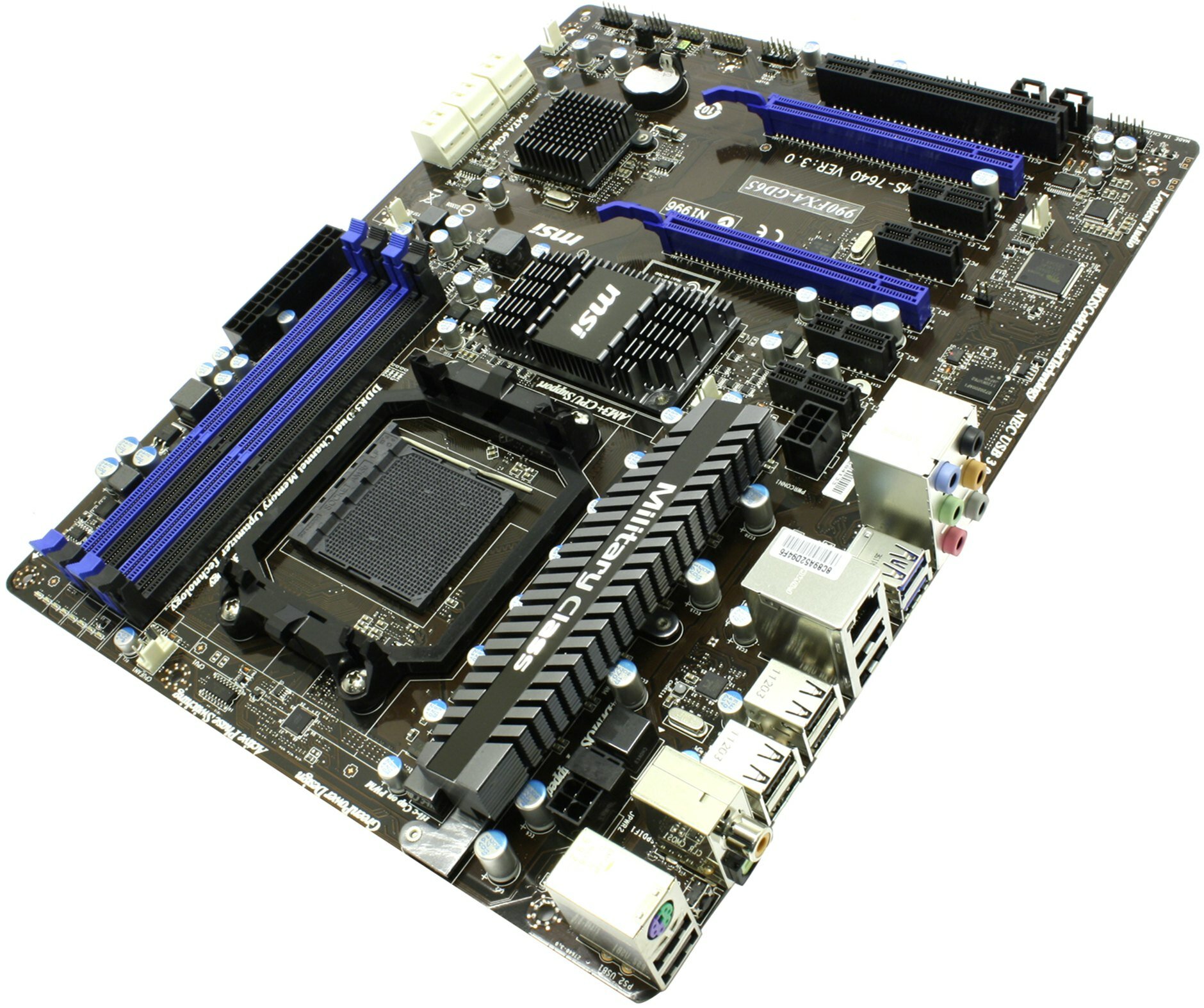 MSI 990FXA-GD65 SocketAM3+ AMD 990FX 2xPCI-E+GbLAN SATA RAID ATX 4DDR3