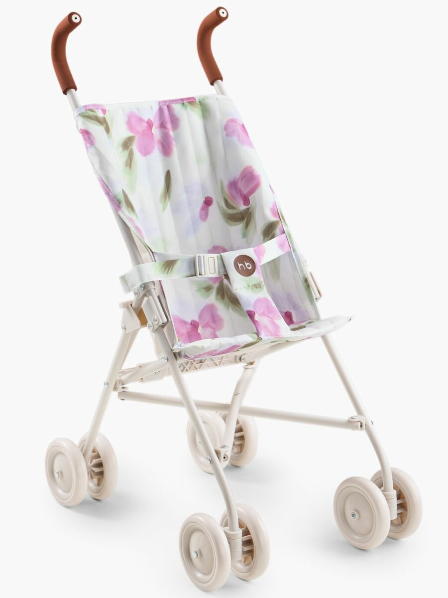 331970, Коляска трость для кукол TWIGLET от Happy Baby, детская игрушечная складная прогулочная коляска, сиреневые цветы