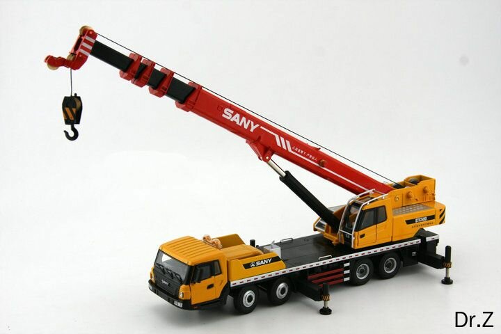 Коллекционная литая под давлением модель масштаба 1:43, SANY STC500, автомобильный кран, инженерная техника, строительная техника, модель из сплава