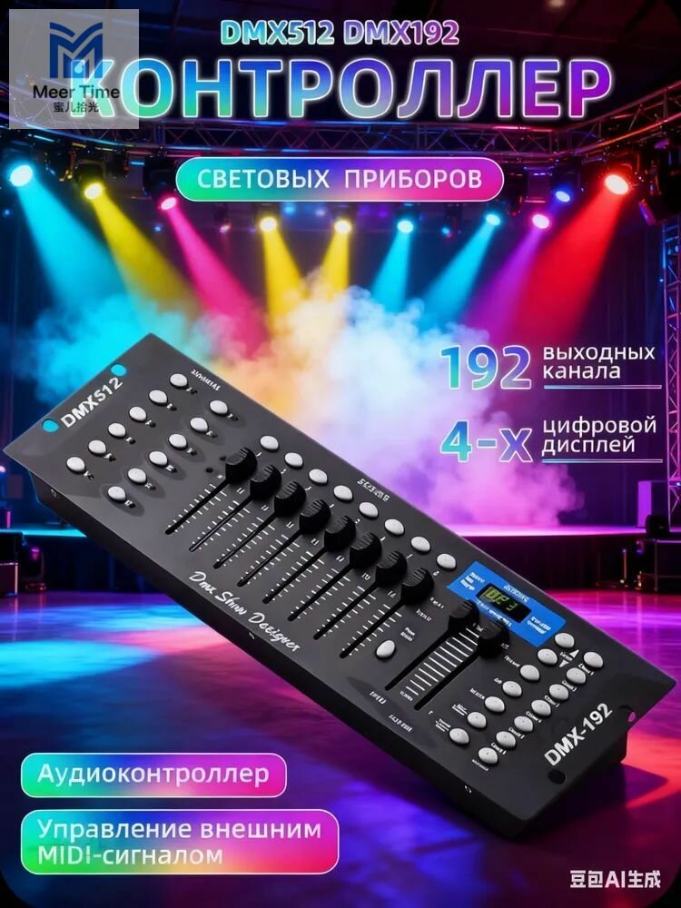 DMX-192 контроллер, dmx пульт светомузыкой