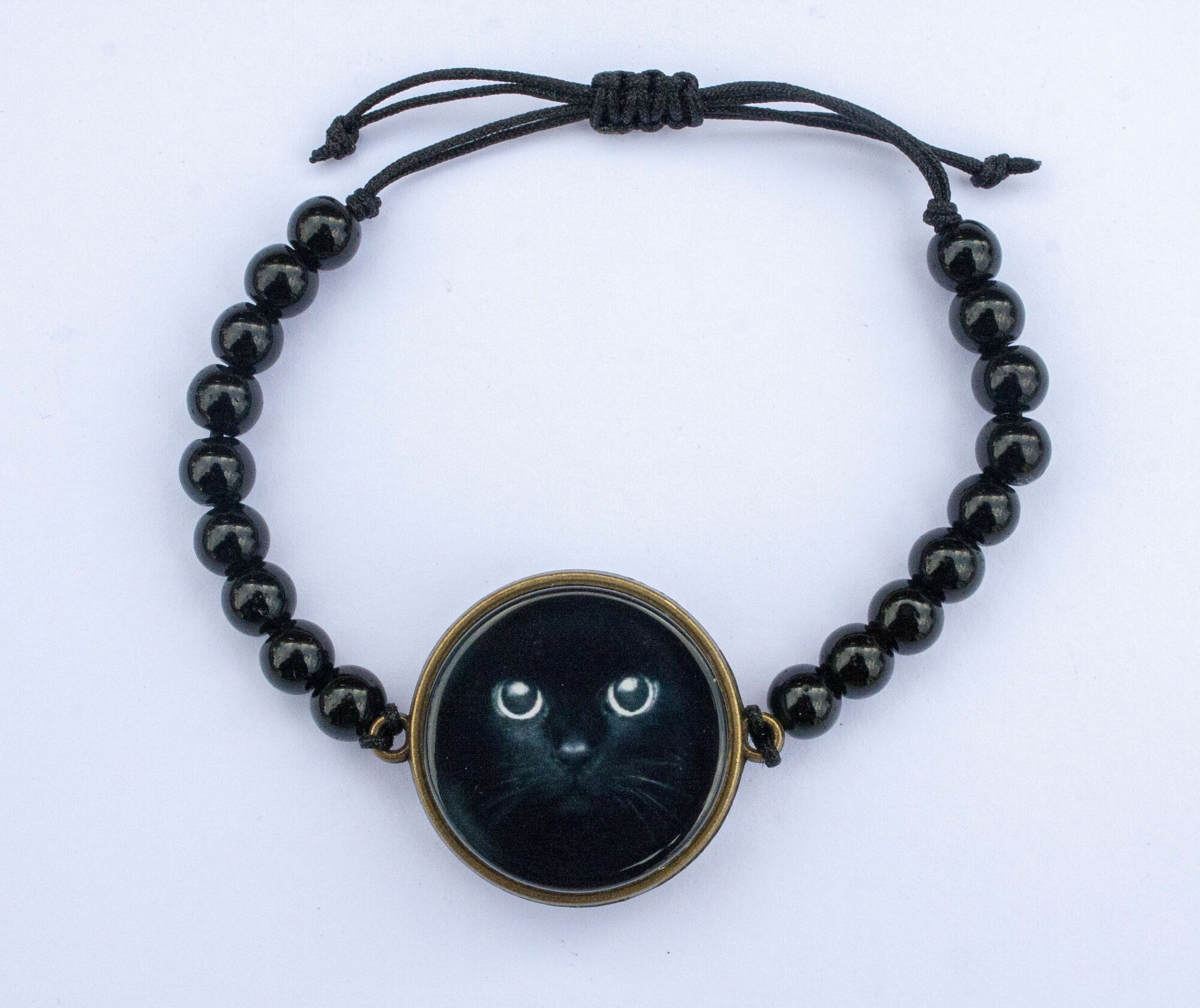 Плетеный браслет, агат