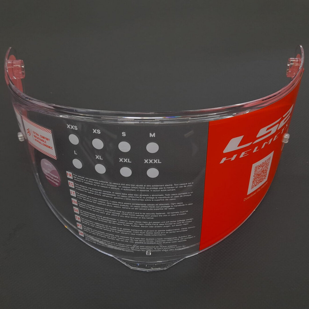 Визор для шлема LS2 FF320 353 CLEAR, для мотошлема, прозрачный