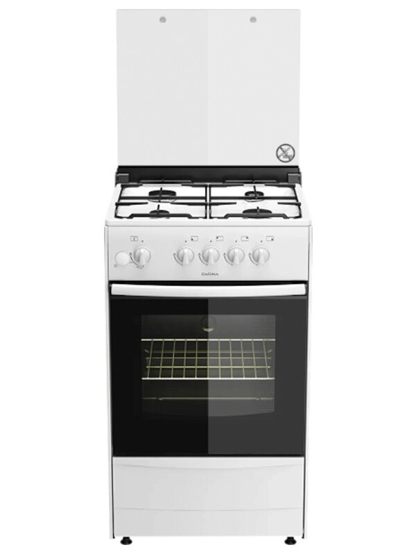 Газовая плита Darina 1B GM 441 105 W 50 см, 50 л, 4 конфорки, белый