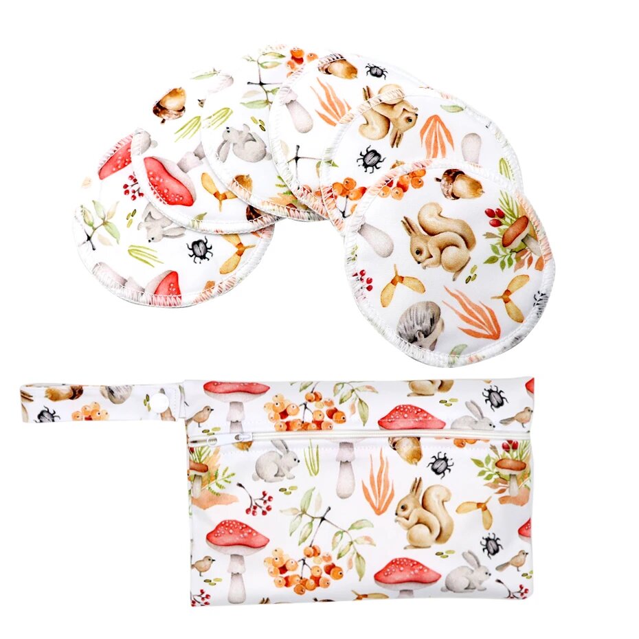 Многоразовые прокладки для груди из бамбука 6 шт. BP7-12