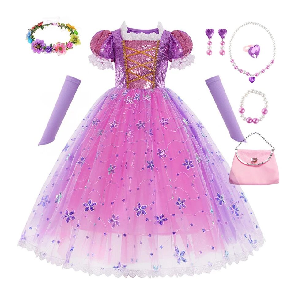 Платье Рапунцель для девочки DreamParty 2T-tag 100, 4